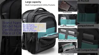 Custom Heavy Duty Business Laptop Backpack OEM Manufacturer