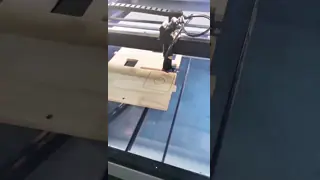 CO2 Laser engraving and cutting demo