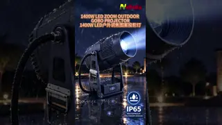 Nebula 1400W LED Zoom Outdoor Gobo Projector