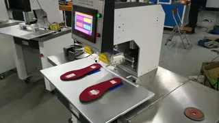 Double Head Automatic Label Pressing Machine With PLC Control Hot Stamping Machine for Shoe Footwear