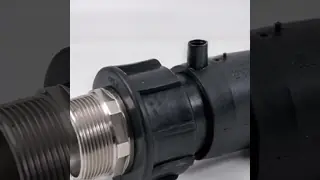 45° Electrofusion Transition Elbow, Male Thread PE100, 4.0mm Fusamatic (Automatic) Pin
