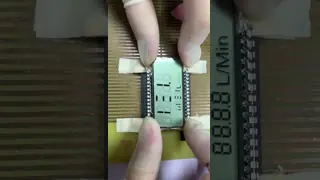 TN LCD Display 50.85x29.85mm 28 Pins Reflective Segment Screen for Flow Meters