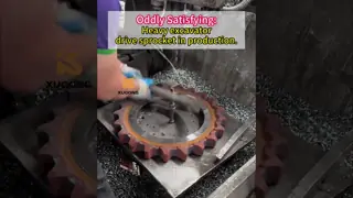 Oddly satisfying: drilling and machining a heavy-duty excavator drive sprocket. ⚙️????