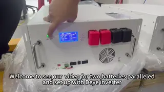 48V 200Ah Sodium-Ion Battery (2P Parallel) Installation with Deye Inverter