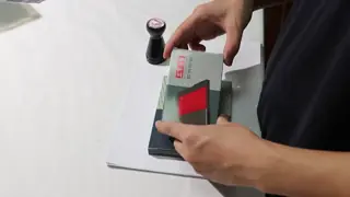 Metal Flip Ink Pad, 2 Sizes Office Stamp Ink Pad in Red Black Blue