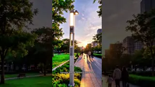 Smart Street Light Pole with LED Display for Modern Cities