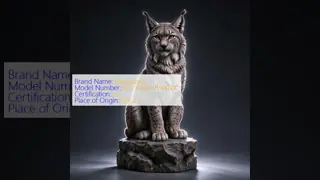 Lifelike Red Fox Resin Statue for Garden and Home Decor