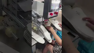 Automatic PLC Label Heat Press Transfer Machine Shoe Insole Tongue Leather Hot Stamping Machine