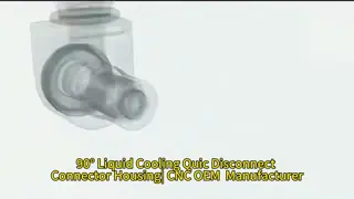 90° Liquid Cooling Quick Disconnect Connector Housing