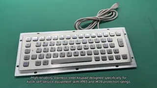 KIOSK self service terminal keyboard 65 key stainless steel waterproo IP65