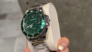 Green Diver Men Watch Rotating Bezel Stainless Steel Bracelet Factory Wholesale OEM