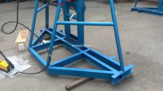 Heavy Duty Simple Reel Stand with Secure and Stable Support for 10-50KN Rated Load Cable Reels