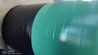 Video of South Africa's 3PE anti-corrosion production line 1