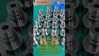 CNC Turn‑Mill Composite Stainless Steel High‑Pressure 3‑Way Valve Block Manufacturer