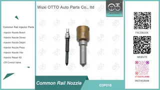 Denso G3P016 Common Rail Nozzle for Toyota 2.0D Engine