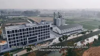 New Grain Storage Benchmark! Zhengzhou Wangu: 800T Grain Drying Tower + Two Steel Silos！