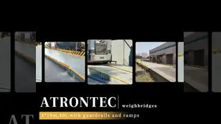 80t weighbridges,3*18m truck scales with guardrails and ramps