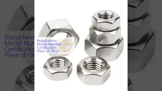 High Strength DIN934 Hex Nuts Zinc Plated Steel Fasteners