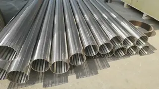 SS304 Slot 1.0mm Cylindrical Wedge Wire Screen Pipe