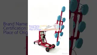 Heavy Duty 600kg Glass Suction Cart Electric Powered