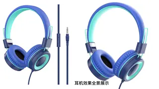 JTY-G2 Foldable Wired Over Ear Headphones with Inline Mic