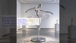 Modern Stainless Steel Thinker Sculpture Art Installation