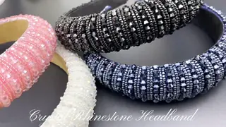 Elegant Baroque Crystal Headband Non Slip Bling Accessory