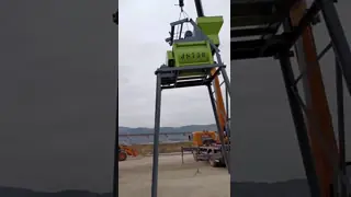 HZJS750 Concrete Batching Plant Efficient Construction