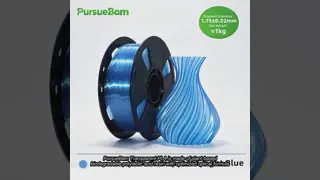 PursueBam 1.75mm Transparent PLA 3D Printer Filament (1kg spool) features high clarity, low warpage
