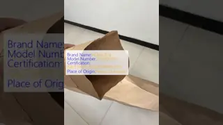 Durable Industrial Kraft Paper Valve Bags for Bulk Packaging