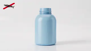 300ml PET Plastic Lotion Pump Bottle, 43 Thread Cosmetic Packaging Bottle for Shampoo & Body Wash