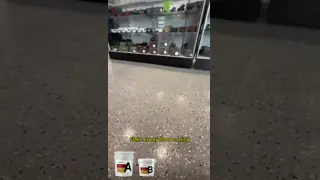 Epoxy Flake Floor Coating doesn't slip on rainy days. Stable even when wet.