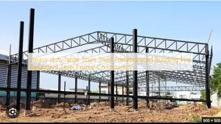 Heavy Duty Steel Prefabricated Building Factory Solution