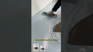 Epoxy colored sand floor paint isn't a still image. It's a moving picture.