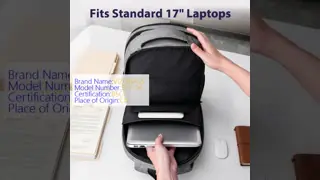 Custom OEM Charcoal Grey Business Laptop Backpack