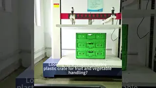 Foldable Plastic Crate Compression Test | Fruit & Vegetable Crates