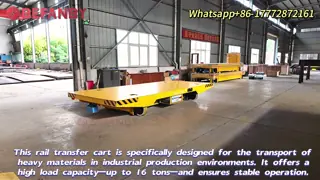 Stable Battery Transfer Cart with 16 Ton,Flexible Running Rail Transfer Trolley