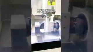 Testing of Chenrong new five-axis machine