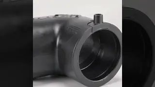 PE100 Electrofusion 90° Elbow DN20-250mm | 4.0mm Fusamatic Auto Pin | PN16 Water / 10 Bar Gas