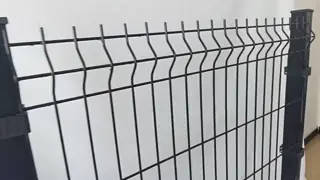 Wholesale Galvanized 3D Bending Wire Mesh Fence PVC Powder Coated Curved Fence