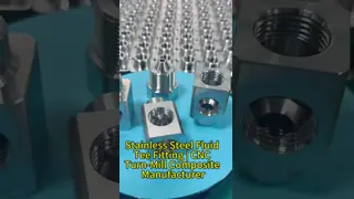 Stainless Steel Fluid Tee Fitting | CNC Turn‑Mill Composite Manufacturer