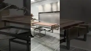Large Water Curtain Spray Booth