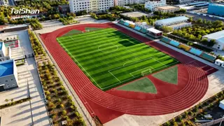 Taishan Artificial Turf Installed in Shanshan Vocational High School in Turpan, Xinjiang, China.