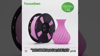 PursueBam 1.75mm Matte PLA 3D Printer Filament (1kg spool) features frosted matte finish, low reflec