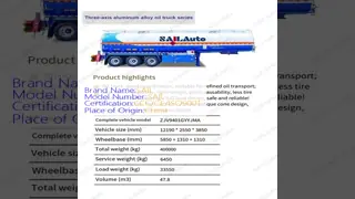 SAIL Aluminum Oil Tanker Trailer Durable Fuel Transport