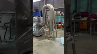 Wet cyclone dust collectors for industrial dust control equipment.