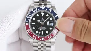 GMT Master II Pepsi Watch Review, Black Dial Jubilee Bracelet