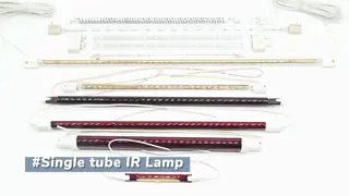 High Efficiency 1000W Ruby IR Halogen Heater Lamp