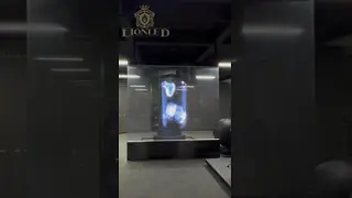 Transparent LED Film in Action | Glass Window Display | LIONLED