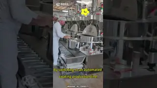 Fully automatic coating machine | PLC one-button operation | even and smooth breading #machine#food